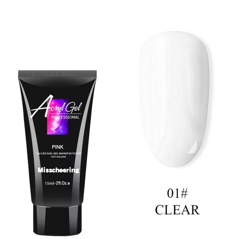 15ml POLYGEL (ACRYGEL) ACRYLGEL No. 01 CLEAR
